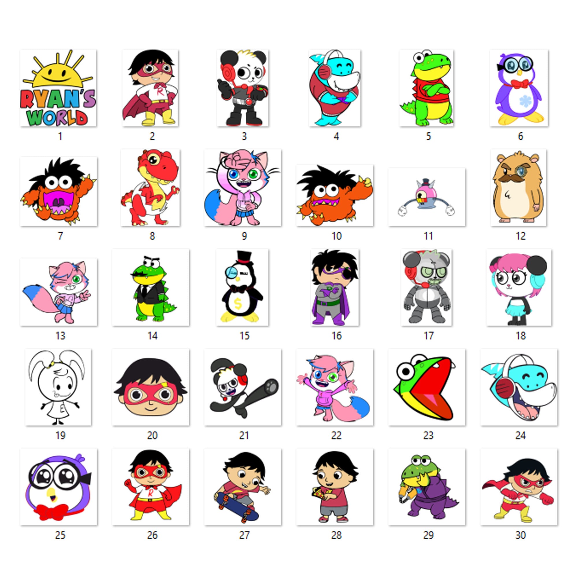 Instant Download Ryan's World Png, Ryan's World Clipart, Digital File ...