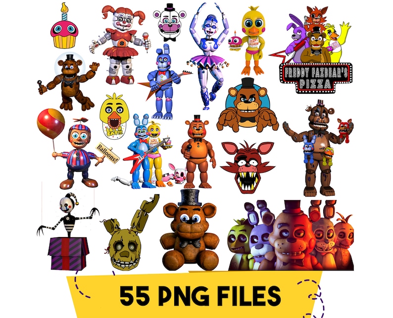Instant Download Five Nights at Freddys PNG, Five Nights at Freddys ...
