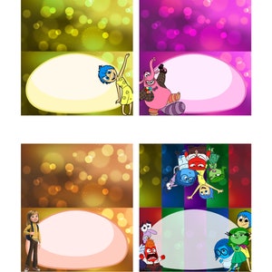 Inside Out Food Label, Inside Out Food Tent, Food Cards, Digital File ...