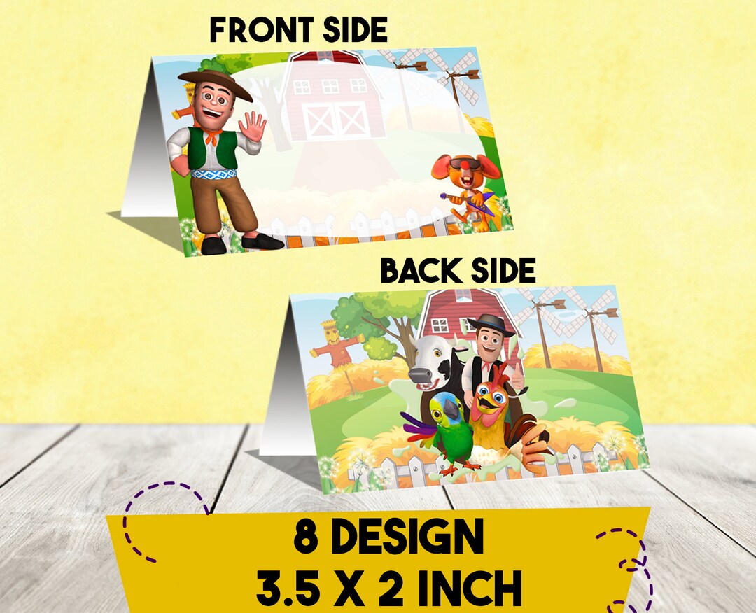 Zenon Food Label, Zenon Chracters Food Tent, Zenon Farm Food Card ...