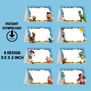Toy Story Food Label, Toy Story Food Tent, Place Cards - Etsy