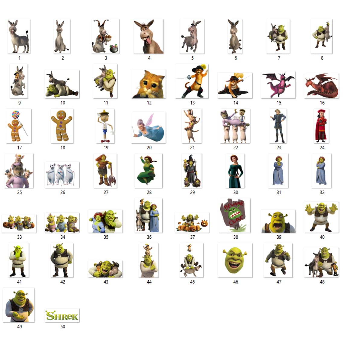 Instant Download Shrek PNG, Shrek Clipart, Digital File - Etsy Canada