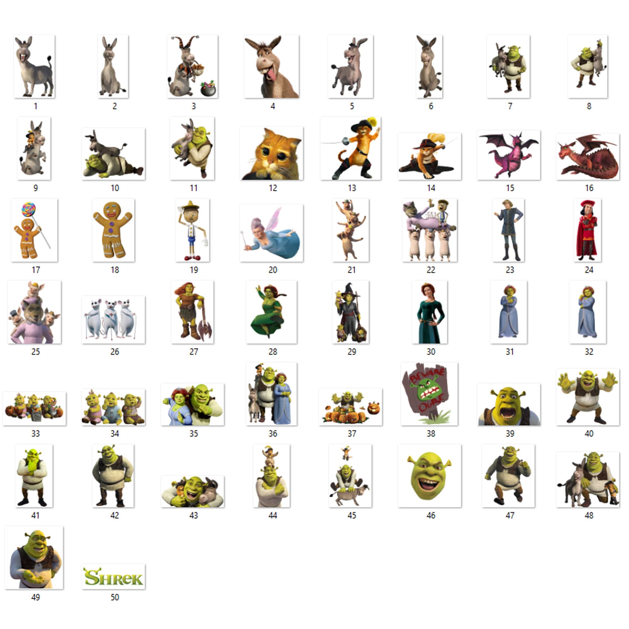 Instant Download Shrek PNG, Shrek Clipart, Digital File - Etsy Canada
