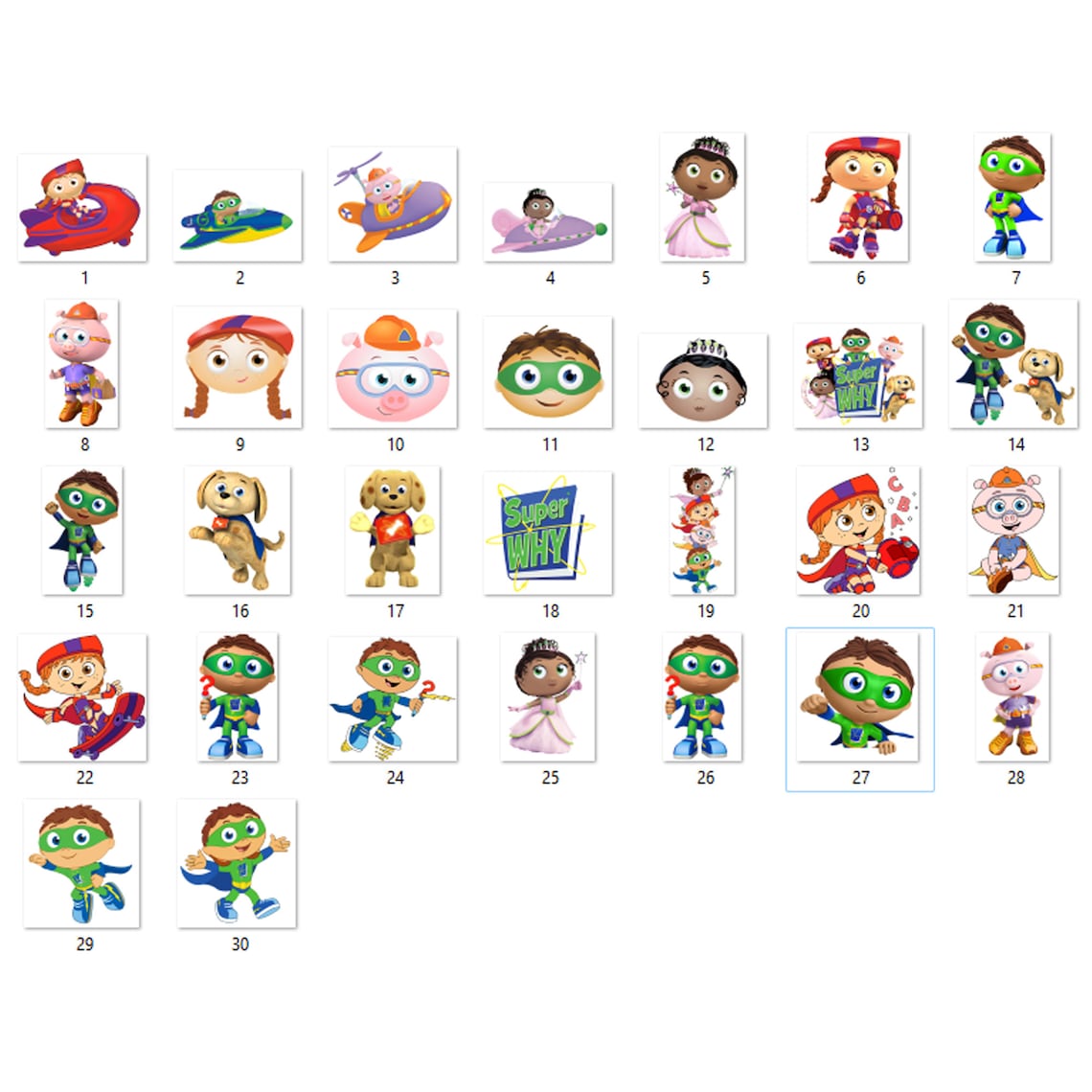 Instant Download Super Why Png, Super Why Clip Art, Digital File Only ...