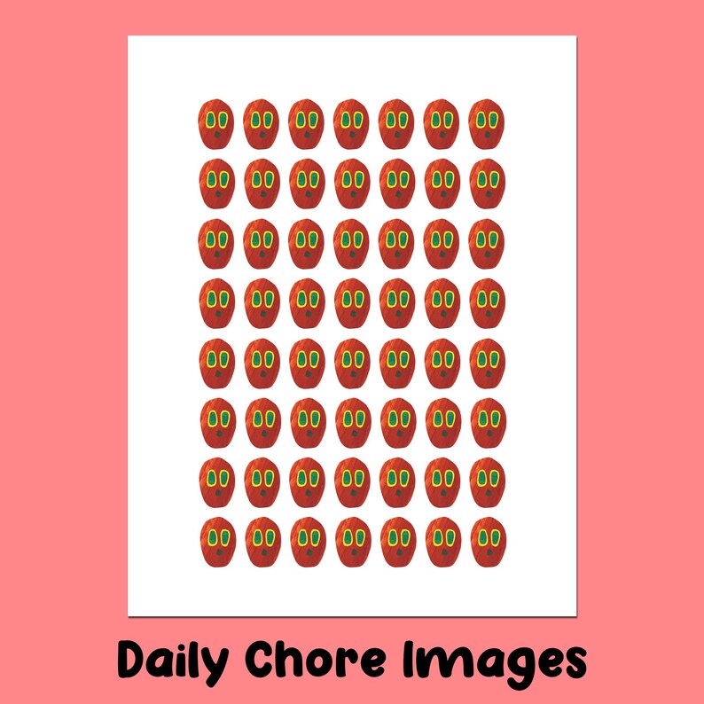 Very Hungry Caterpillar Reward Chart for Kids, Behaviour Chart, Instant ...