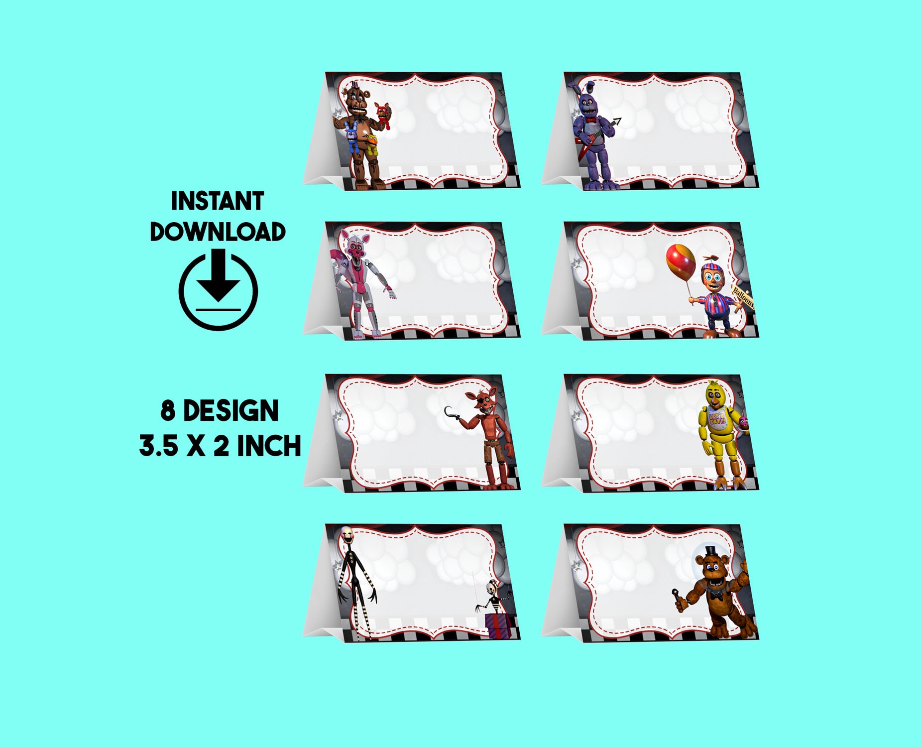 Five Nights at Freddys Food Label, Five Nights at Freddys Birthday ...