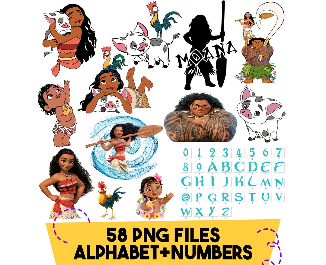 Moana Png, Moana Clipart, Moana Cake Topper, Digital File Only - Etsy