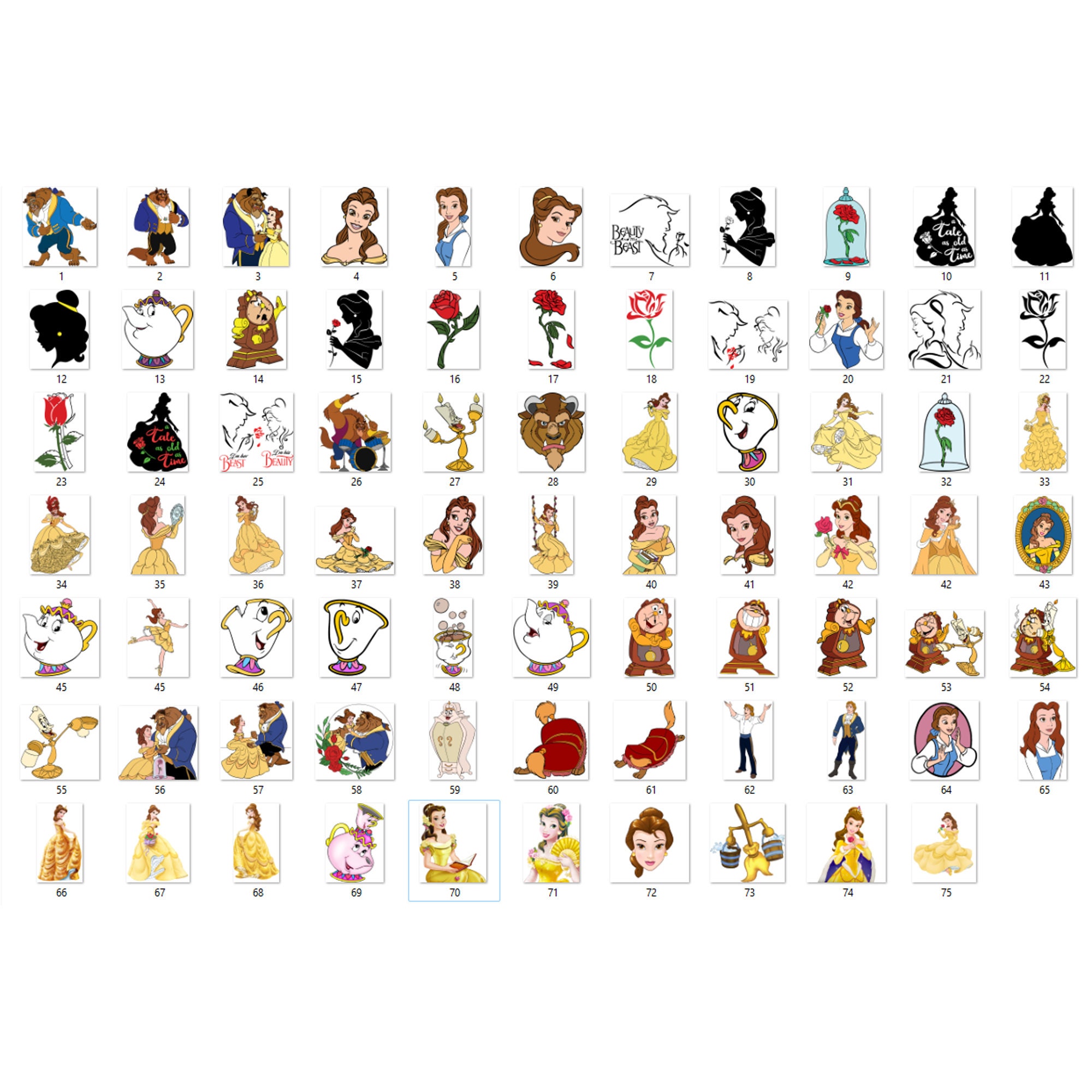 Beauty and the Beast Png, Beauty and the Beast Clipart, Beauty and the ...