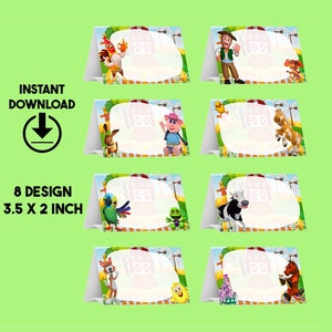 Zenon Food Label, Zenon Chracters Food Tent, Zenon Farm Food Card ...