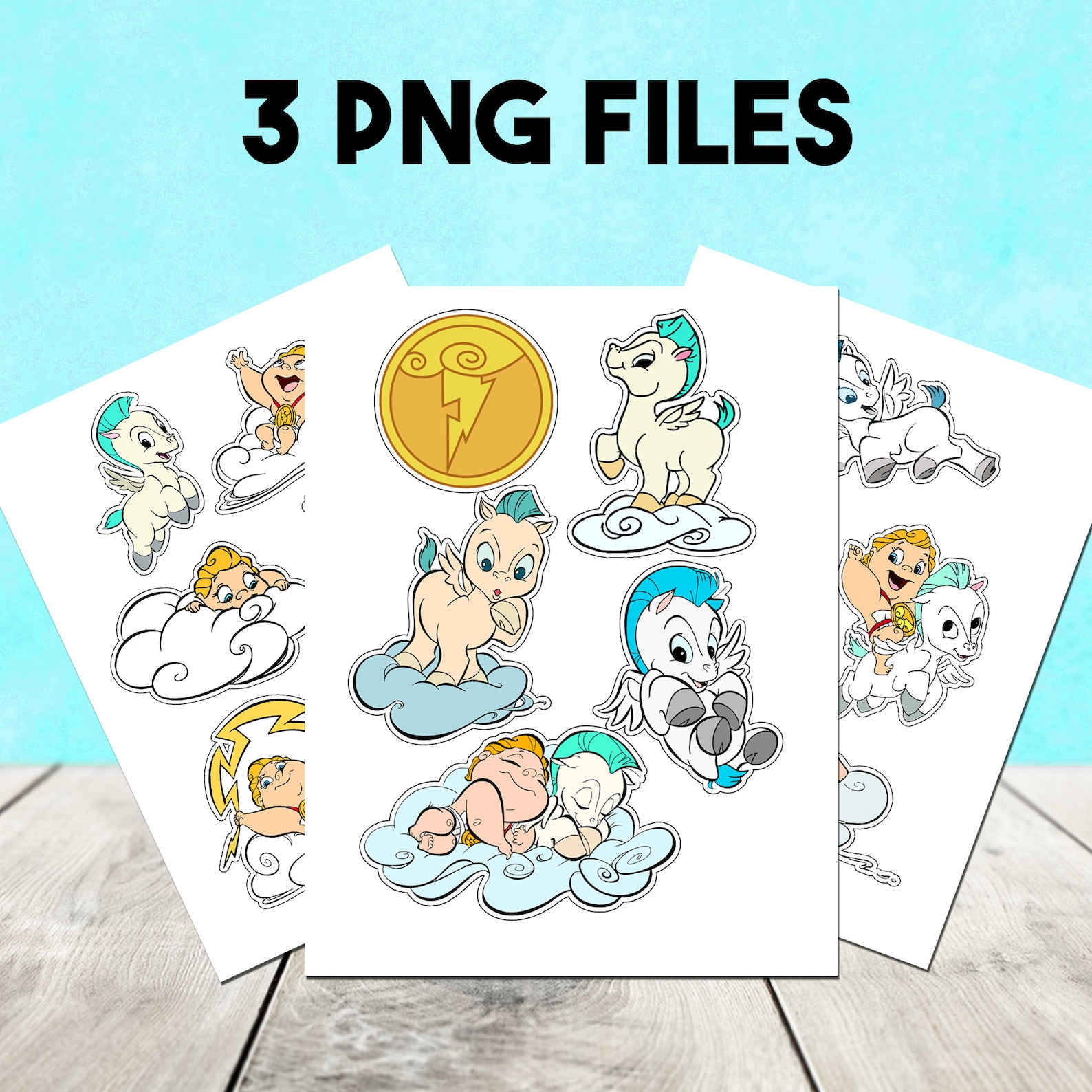 Instant Download Baby Hercules PNG, Baby Hercules Cake Topper, Baby ...