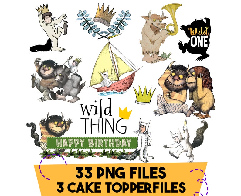 Instant Download Where the Wild Things Are PNG File, Where the Wild ...