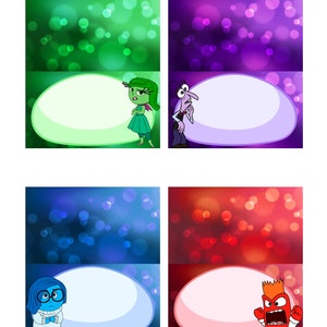 Inside Out Food Label, Inside Out Food Tent, Food Cards, Digital File ...