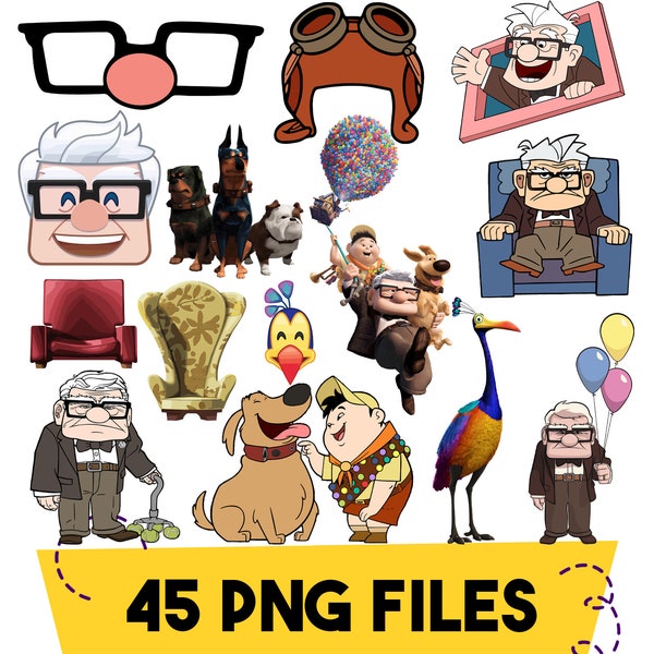 Pixar up Clipart - Etsy