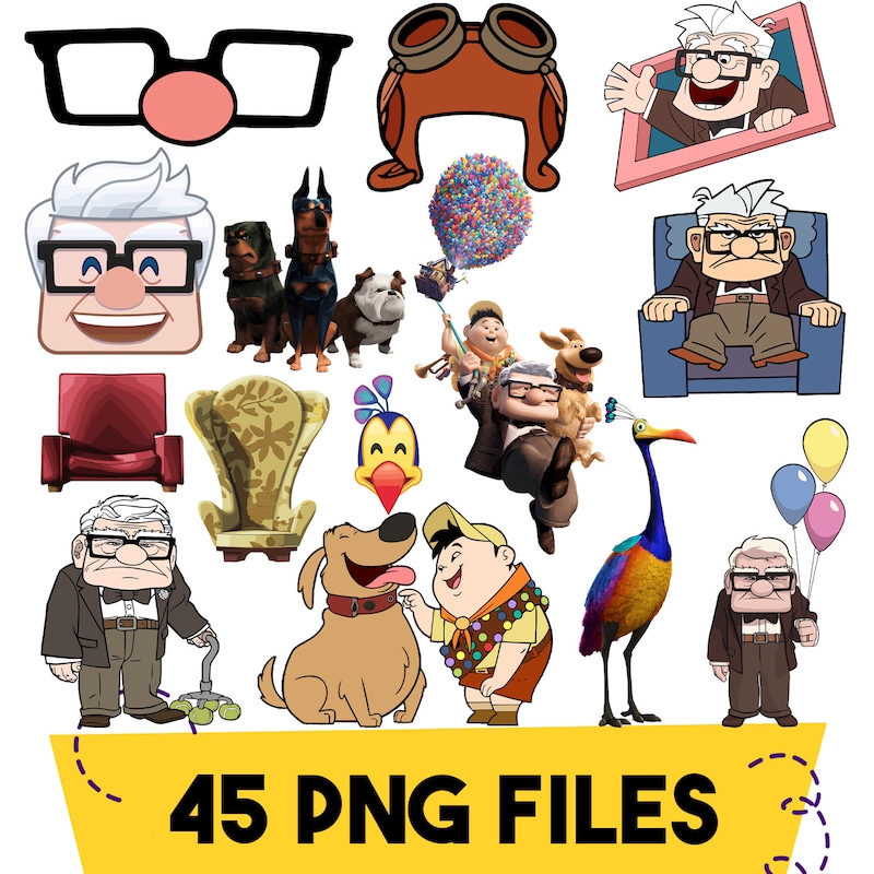 Up Movie Clipart - Etsy