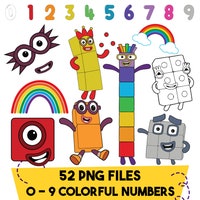 Number Blocks Svg | Number Blocks 1 to 10 Digital Files | SVG PNG DXF ...