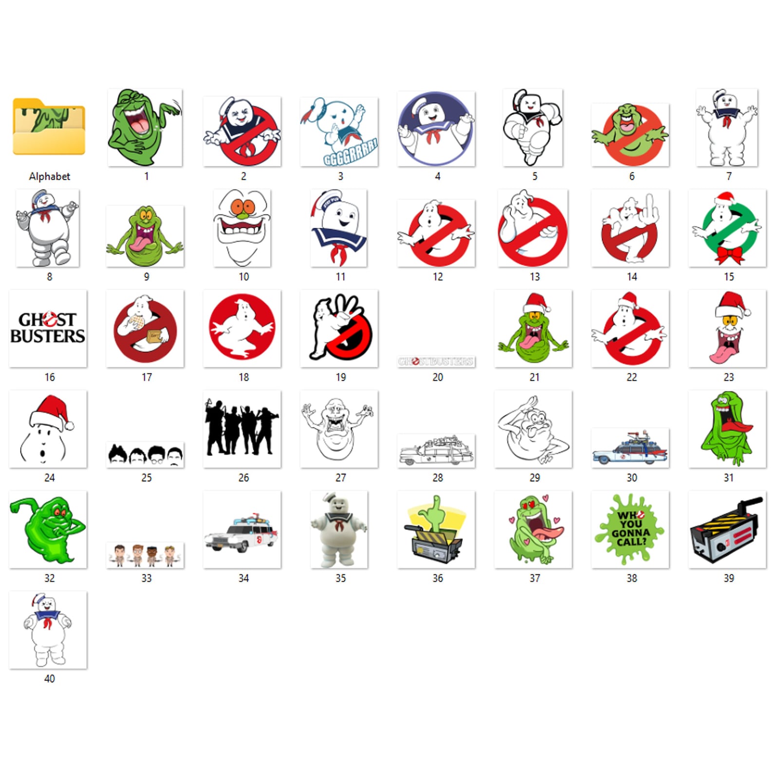 Ghostbusters PNG, Instant Download Ghostbusters Clipart, Slimer PNG ...