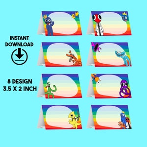 Rainbow Friends Food Label, Rainbow Friends Food Tent, Food Card ...