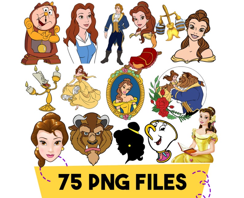 Beauty and the Beast Png, Beauty and the Beast Clipart, Beauty and the ...