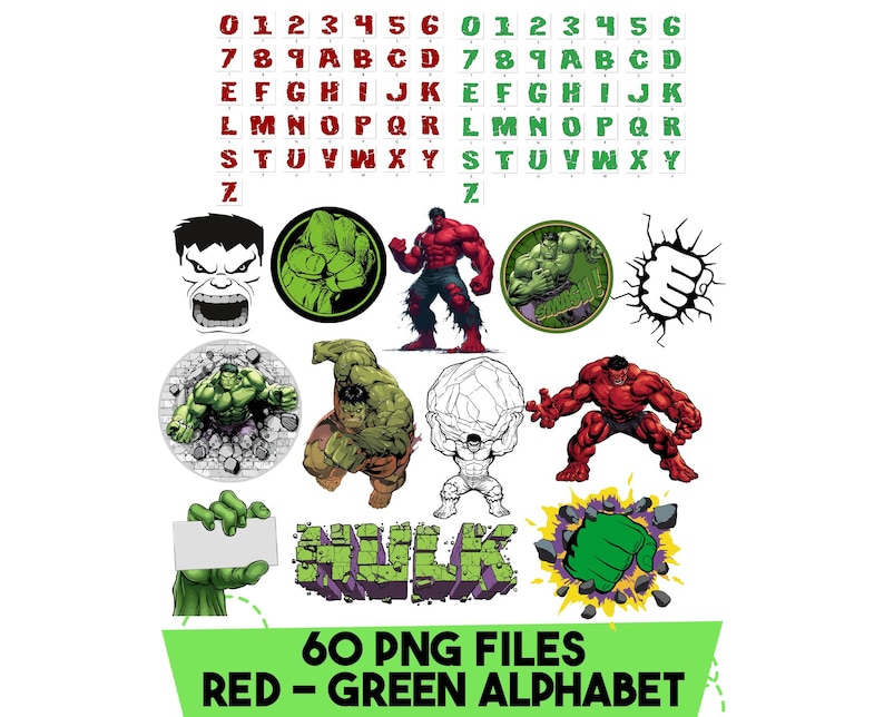 Instant Download Hulk PNG, Hulk Clipart, Digital File - Etsy Australia