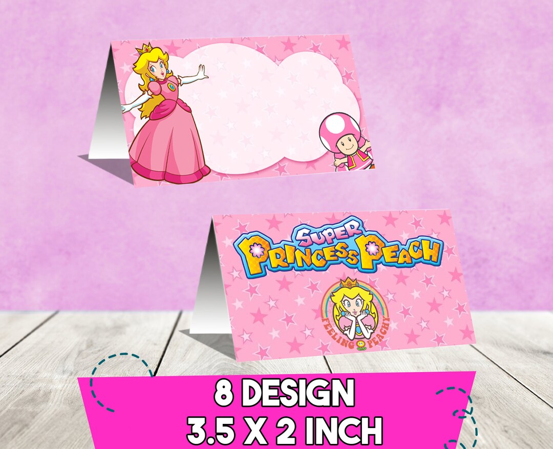 Princess Peach Food Label, Princess Peach Food Tent, Super Mario ...