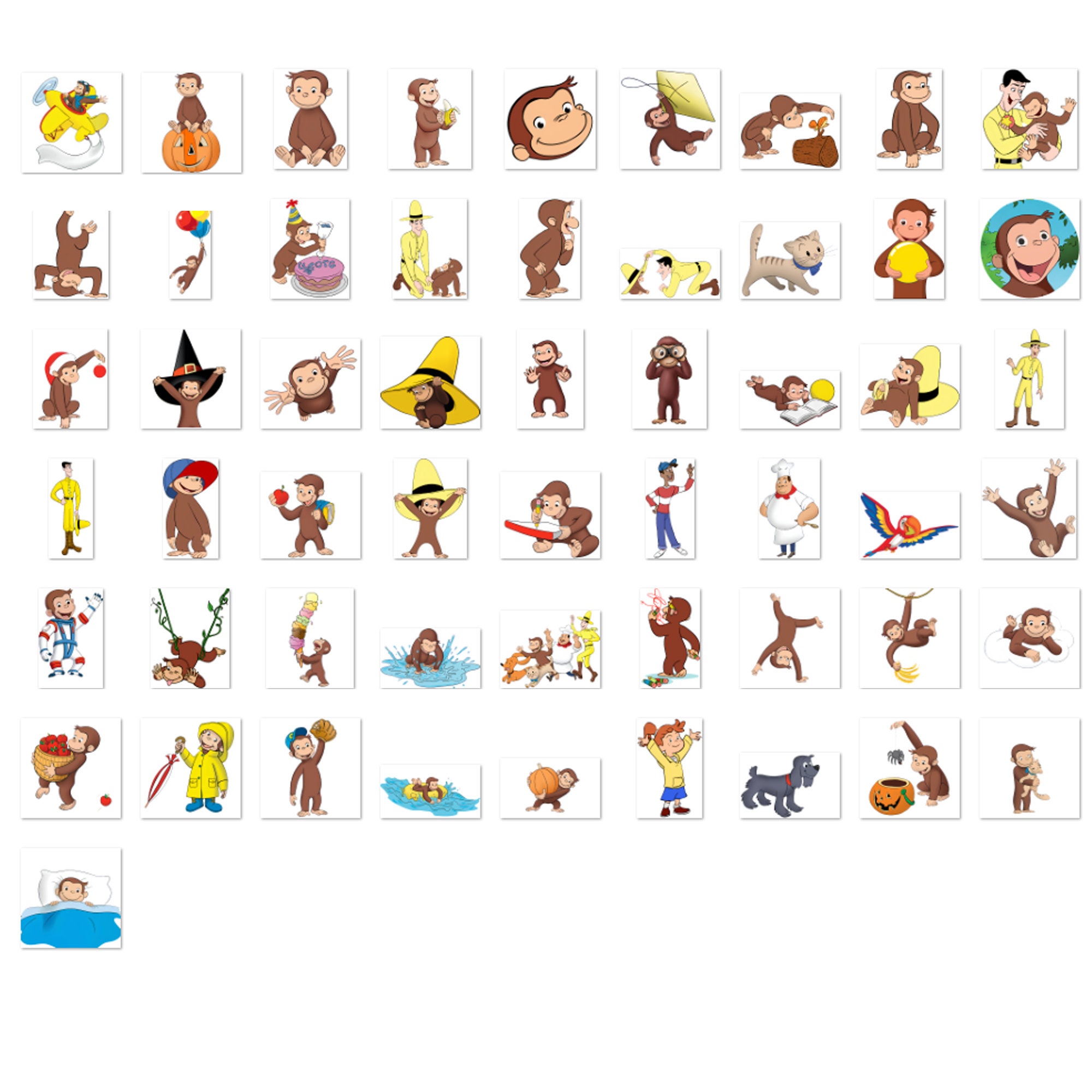 Instant Download Curious George PNG File, Curious George Cake Topper ...