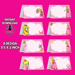 Princess Peach Food Label, Princess Peach Food Tent, Super Mario ...