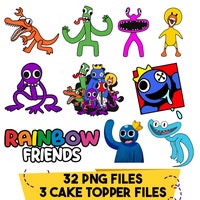 Rainbow Friends SVG, Rainbow Friends PNG, Sublimation, Transfer ...