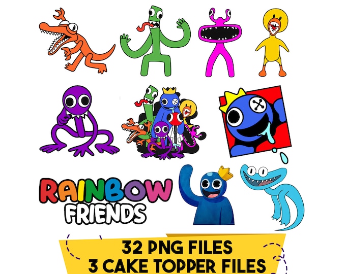 Rainbow Friends Png - Etsy