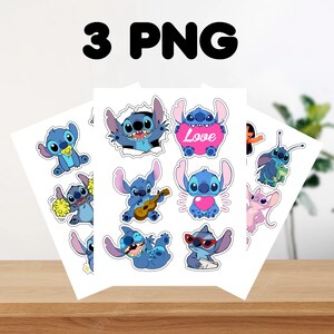 Stitch Birthday PNG , Stitch Clipart, Instant Download Stitch Cake ...