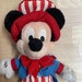 Disneyland Resort 9" Patriotic Mickey Mouse Plush - Etsy