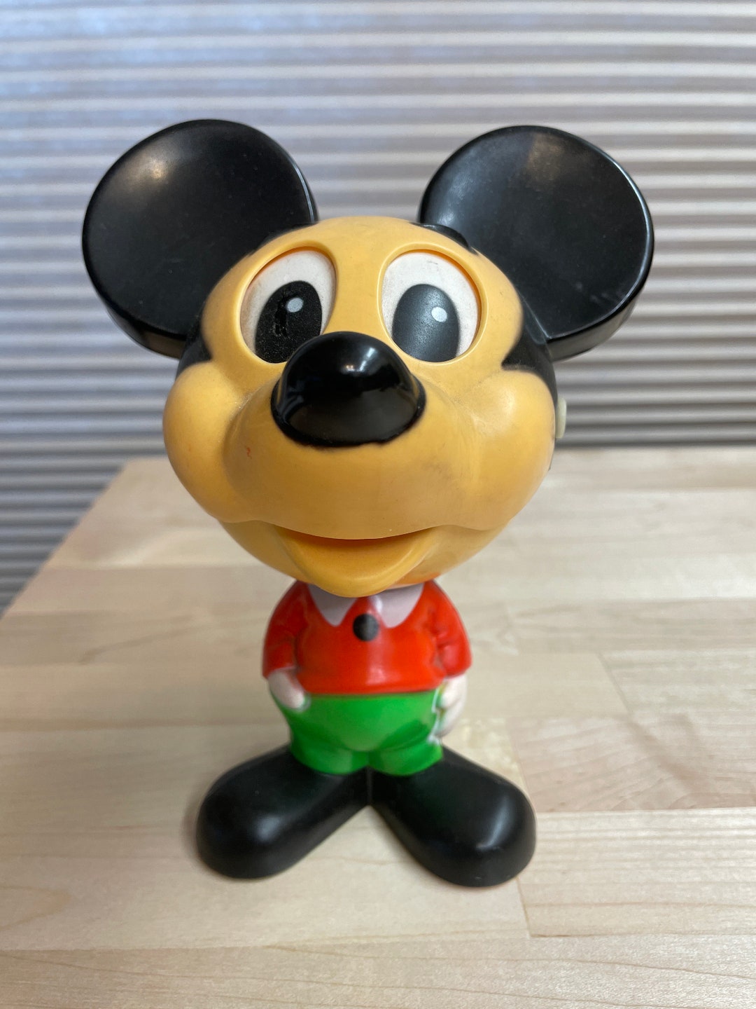 Vintage Rare Mattel Rubber Walt Disney Mickey Mouse Talking Pull String ...