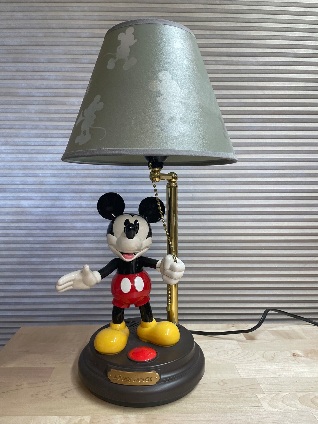 Disneys Mickey Mouse Animated Talking Lamp W/box and Original Packing ...
