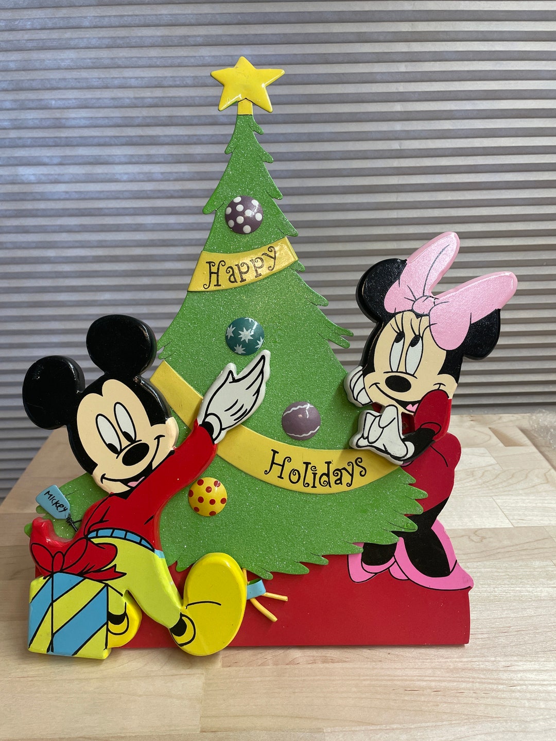 Mickey Mouse Christmas Fun Decoration Stand Up - Etsy