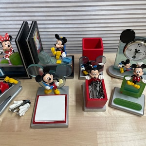 Vintage 1990’s Rare Mickey Mouse Office Desk Set Complete and in ...
