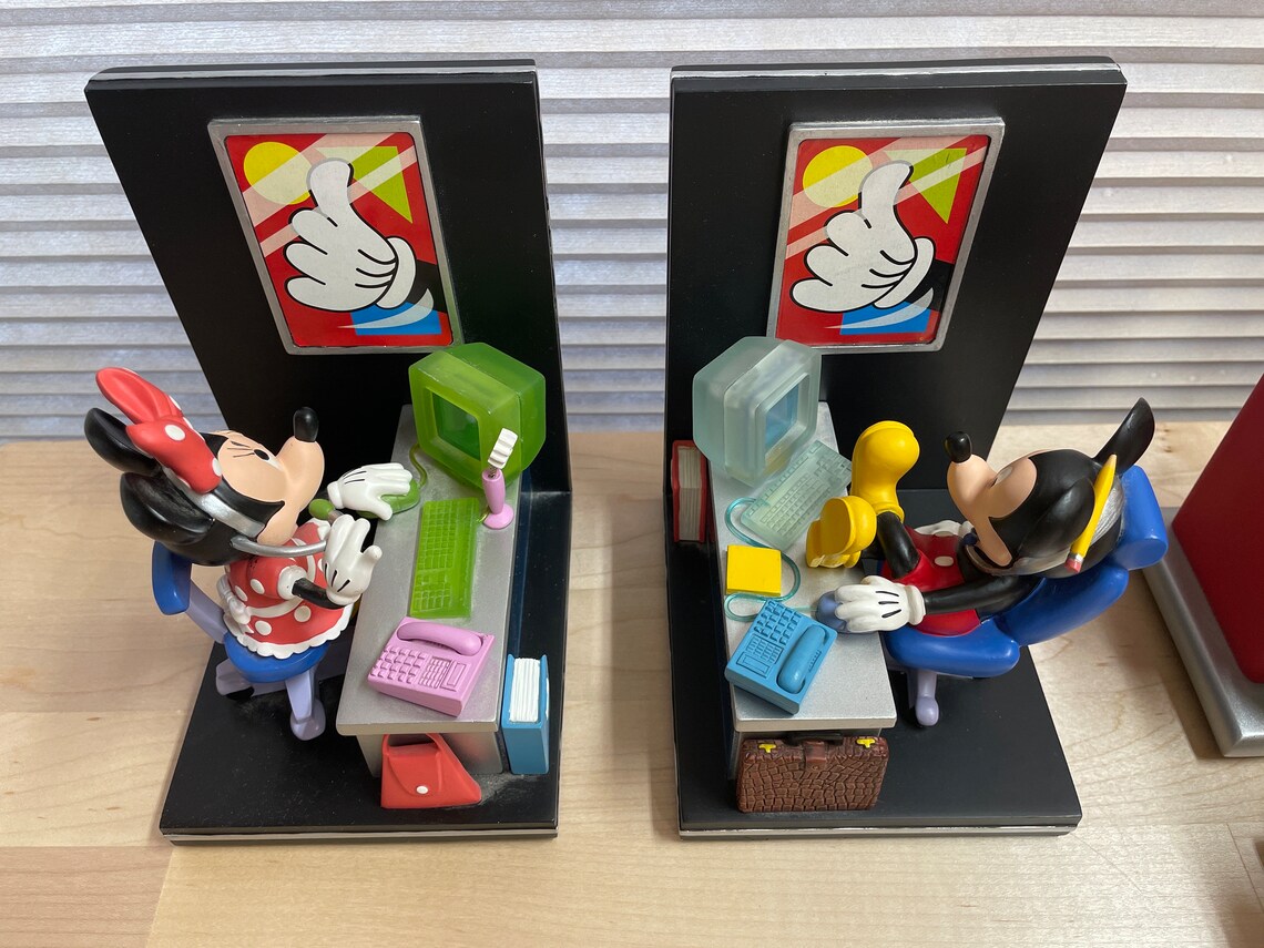 Vintage 1990s Rare Mickey Mouse Office Desk Set Complete and in ...