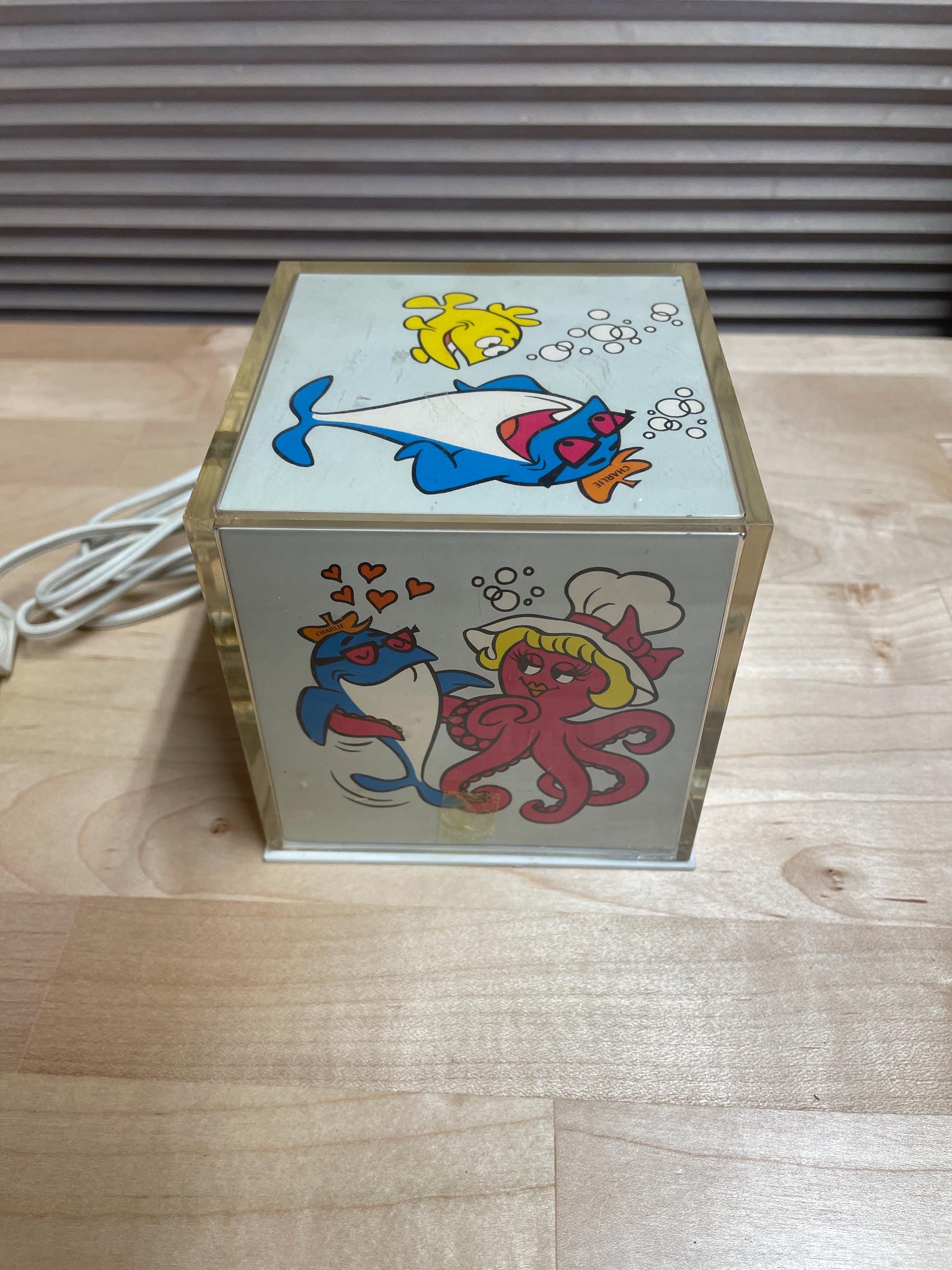 1970's Charlie Tuna Vintage Cube Clock (not Working) - Etsy