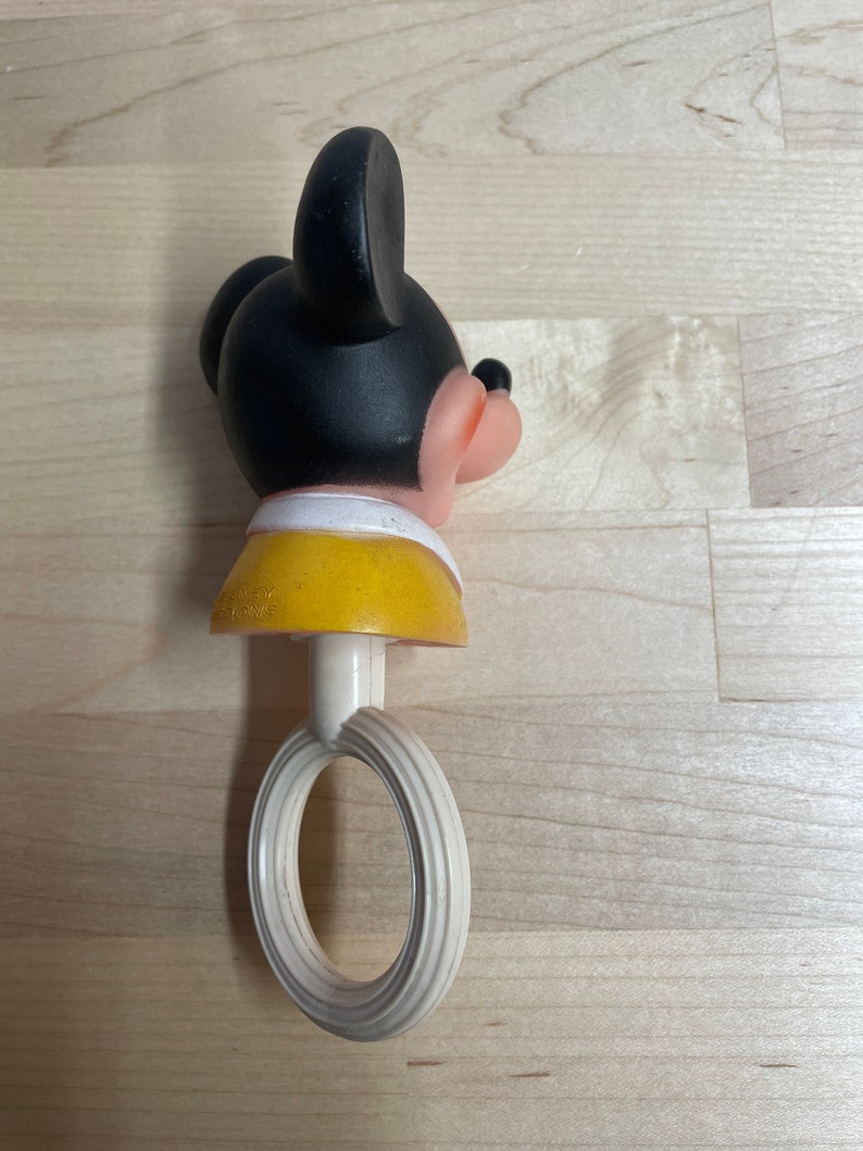 Extremely Rare Vintage 1970s Walt Disney Production Mickey Mouse Baby Rattle & Teether - Etsy