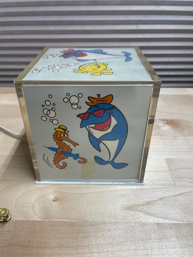 1970's Charlie Tuna Vintage Cube Clock (not Working) - Etsy