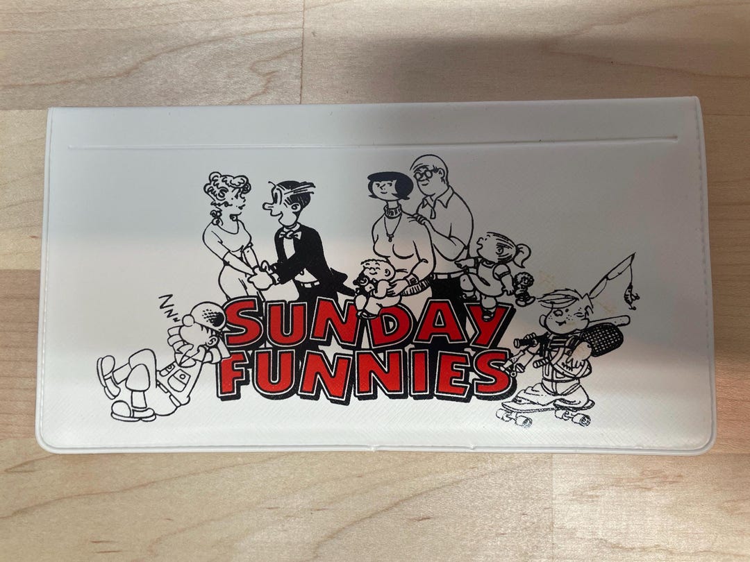 Sunday Funnies Checkbook Cover. - Etsy