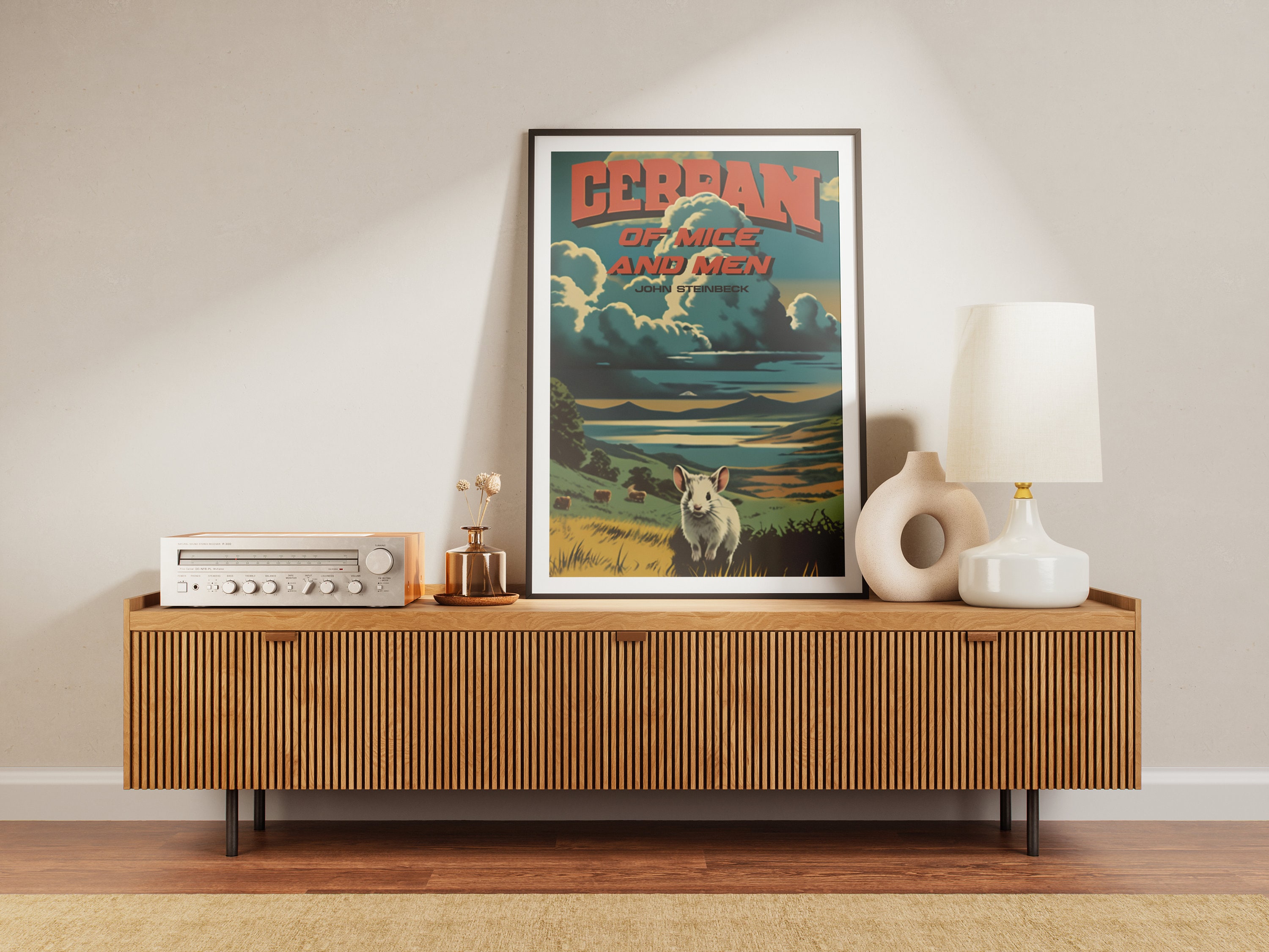 Of Mice and Men Book Poster for Living Room Wall Decor Retro Poster ...