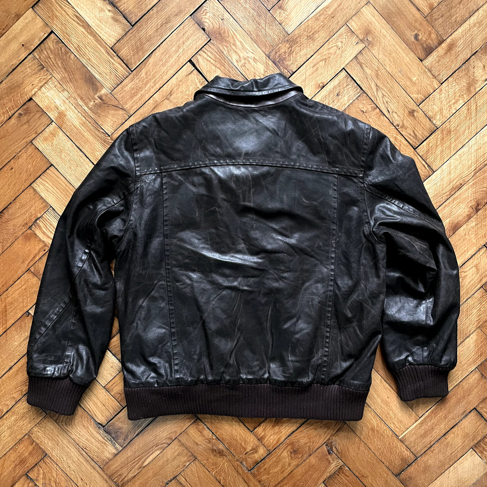 Timberland Leather Jacket Black Vintage Size XL - Etsy