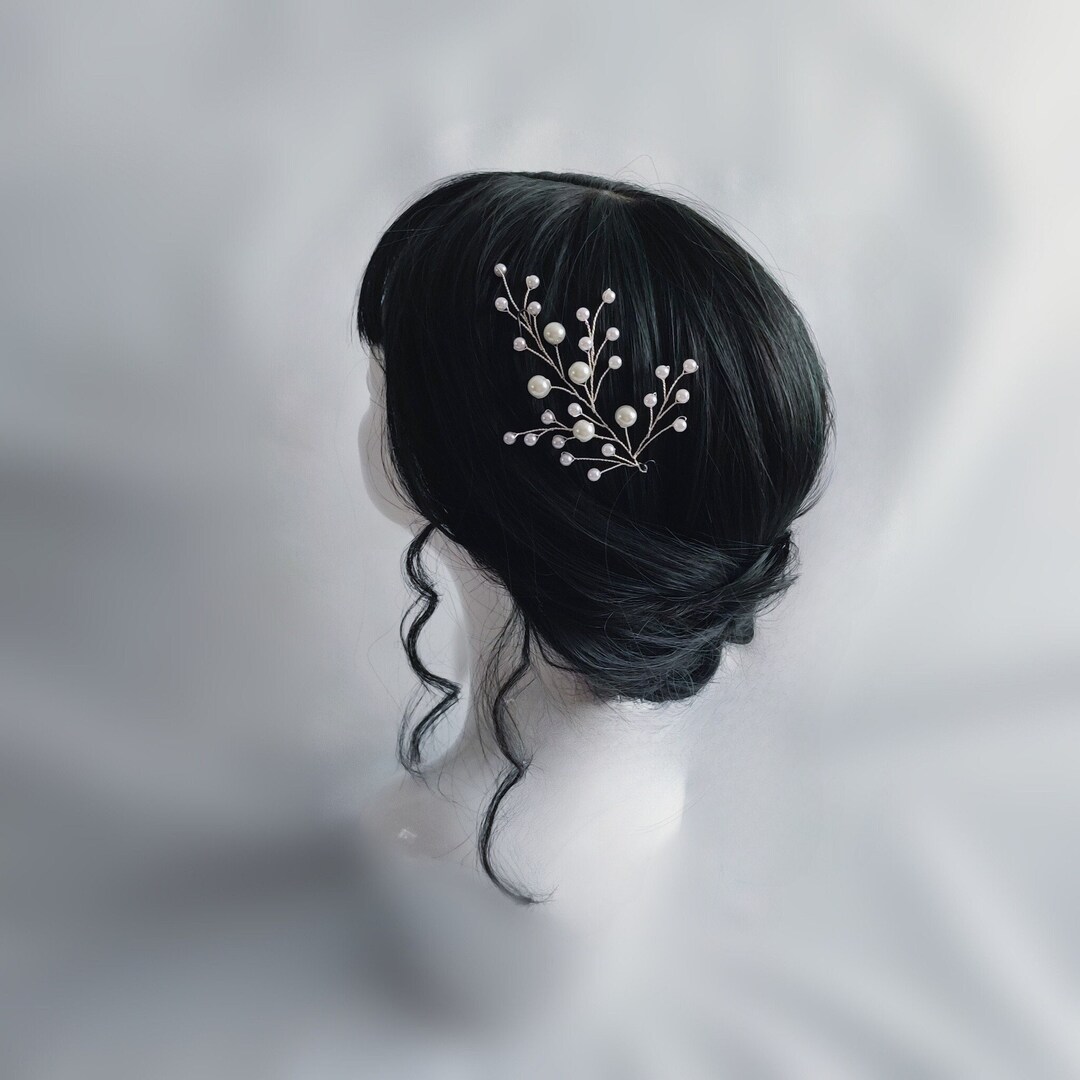Pearl Headpiece Bridal Crystal Hair Vine Wedding Headpieces for Bride ...