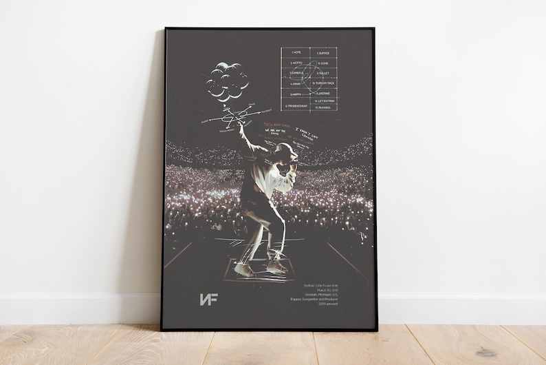 Nf Rapper Poster Design Printable Wall Art Wall Decor - Etsy