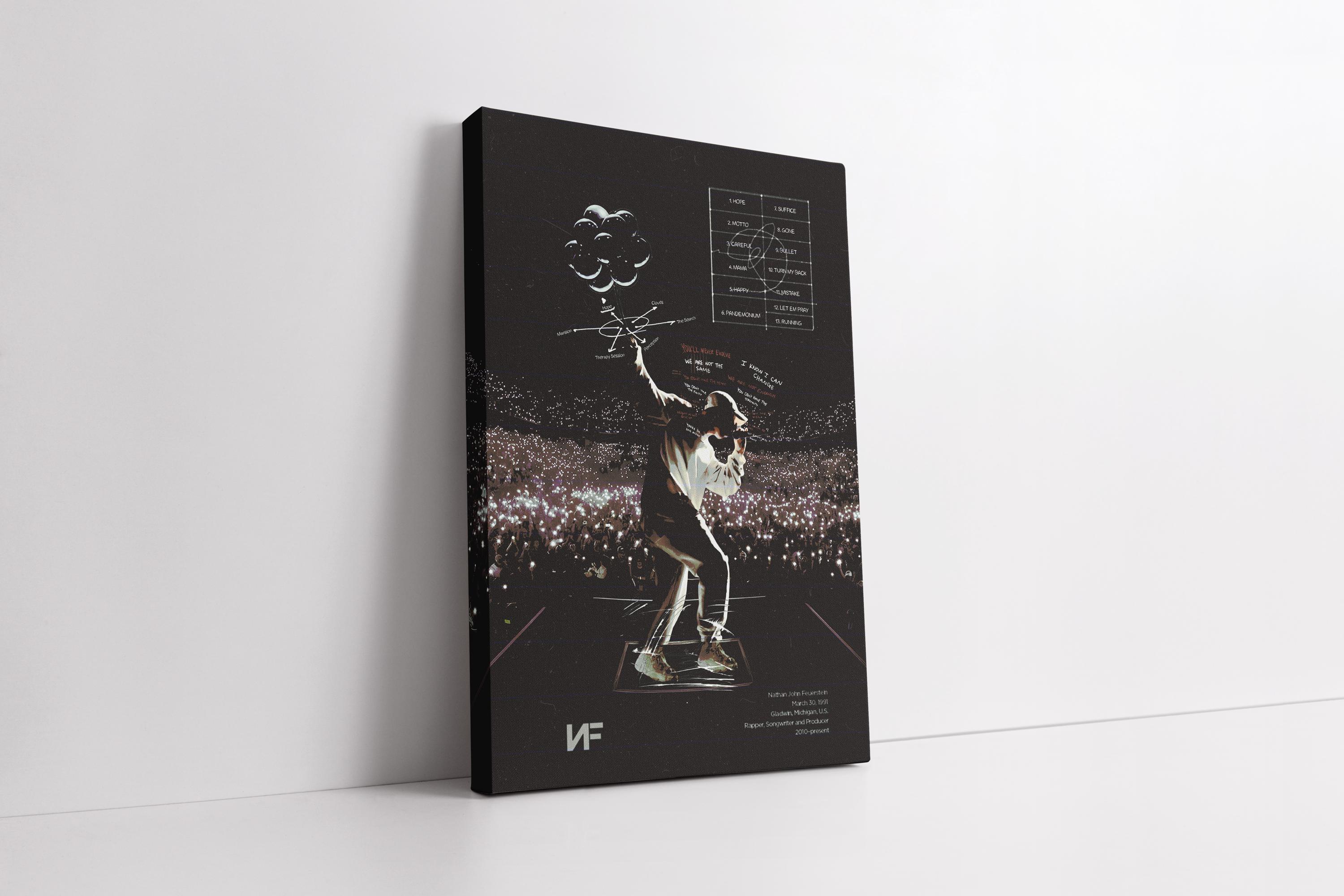 Nf Rapper Poster Design Printable Wall Art Wall Decor - Etsy