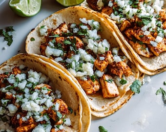 tacos mexicanos de frango