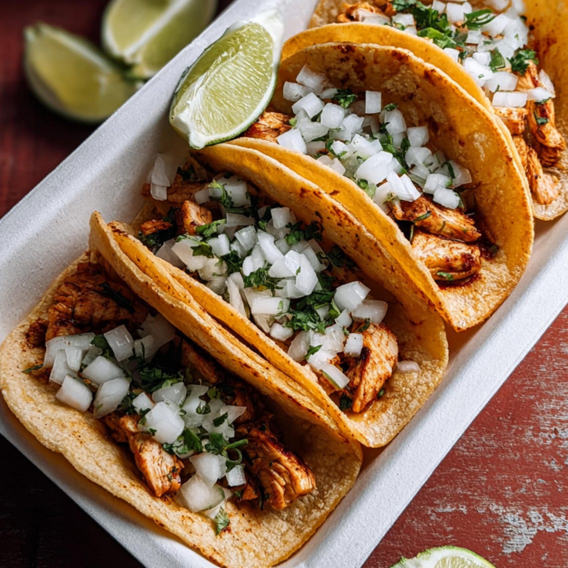 Mexican Chicken Street Tacos Recipe: Printable PDF Baking Guide - Etsy