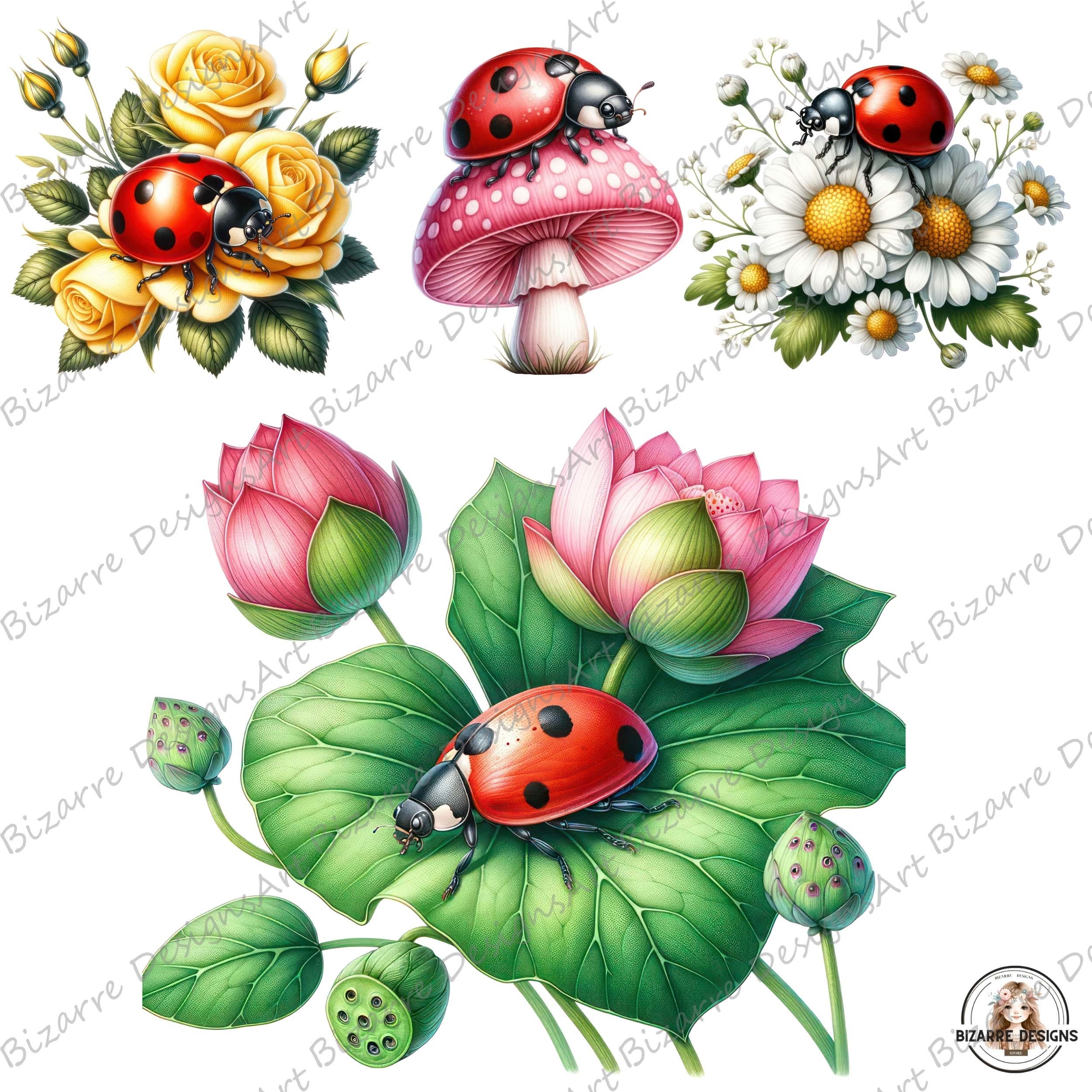 Ladybug Clipart, Cute Ladybug Png, Bug Clipart, Love Bug Clipart ...