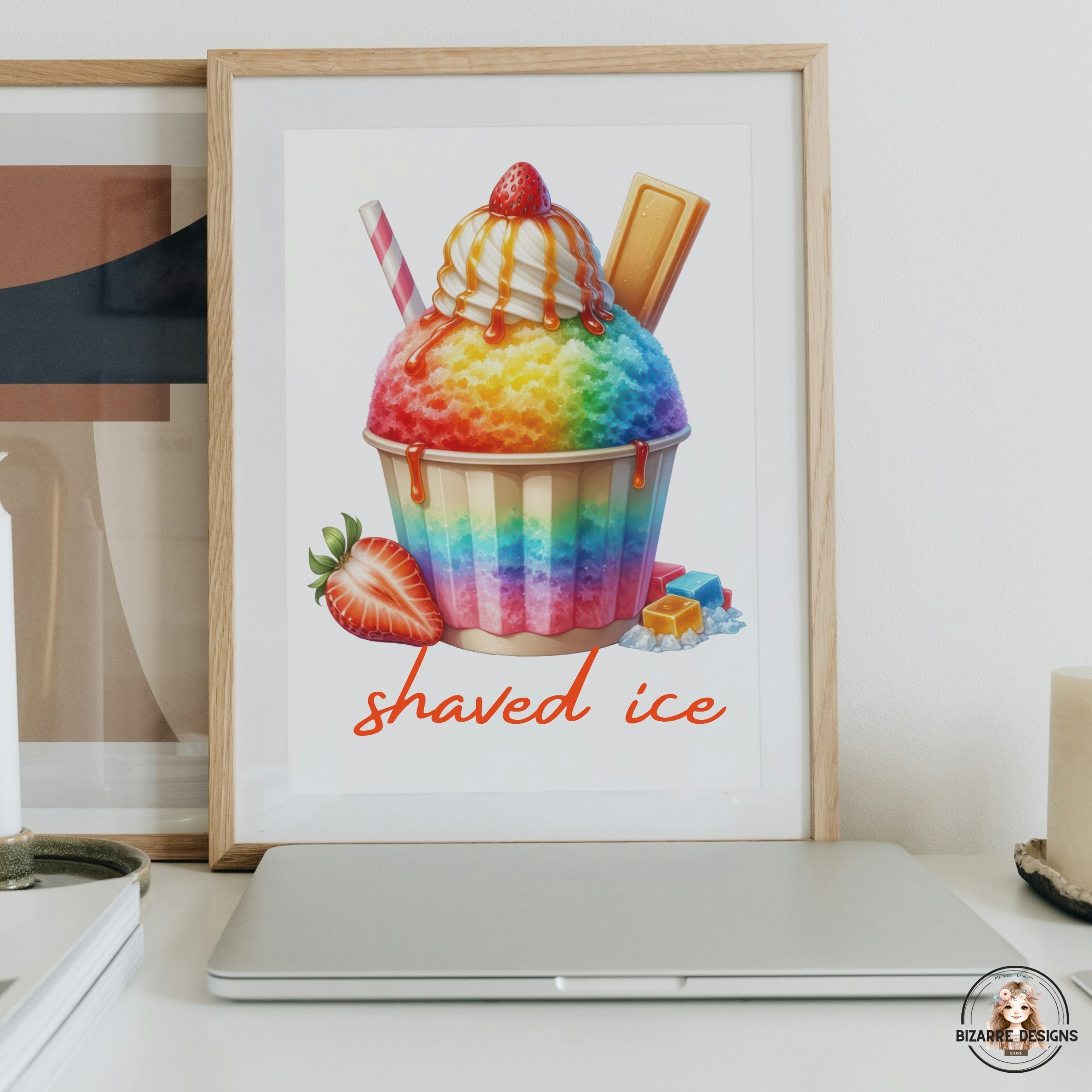 Shaved Ice Clipart, Colorful Shaved Ice Clipart Bundle, 20 High-quality ...