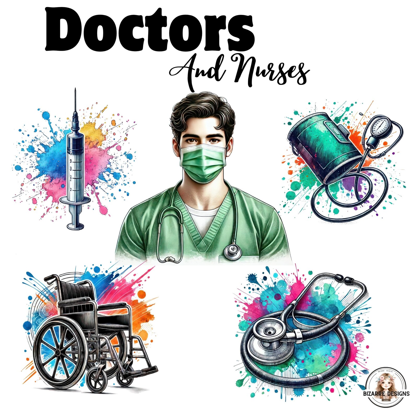 Medical Clipart, Doctor and Nurse Clipart, Hospital Clipart, Doctor PNG ...