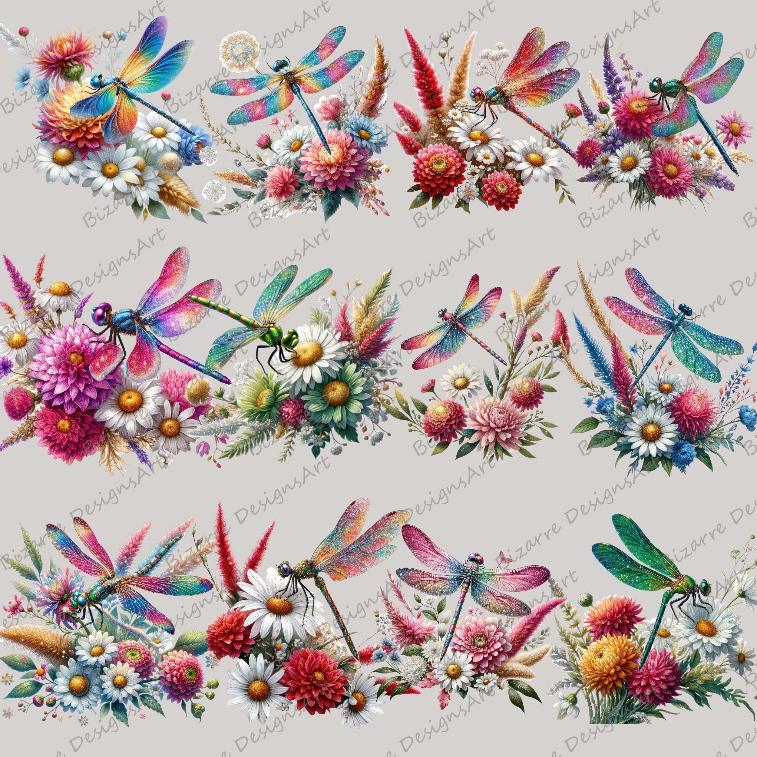 Dragonfly Clipart, Dragonfly Insect Flora, High Quality 300 DPI PNG ...